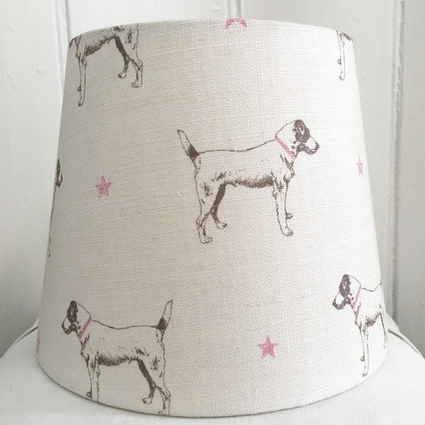 Jack All Star (Pink Stars) Linen Lampshade – Lolly & Boo